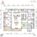 子ども室がLDKと隣り合う平屋建の間取り【54坪6LDK平屋建】No.49C | みゆう間取り相談室
